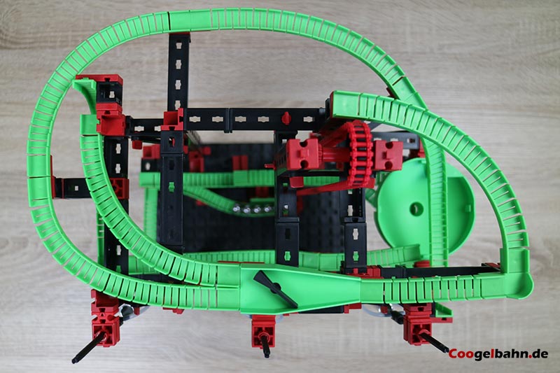 Kugelbahn Fischertechnik Dynamic M: Aufgebaut und ausprobiert